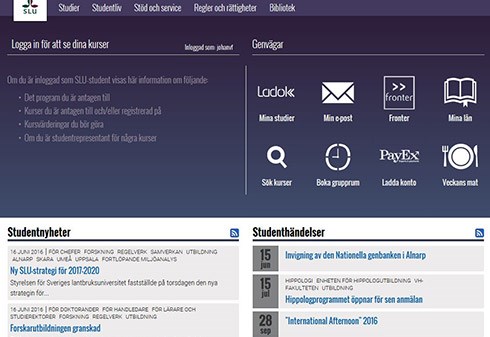 About the student web | Studentwebben